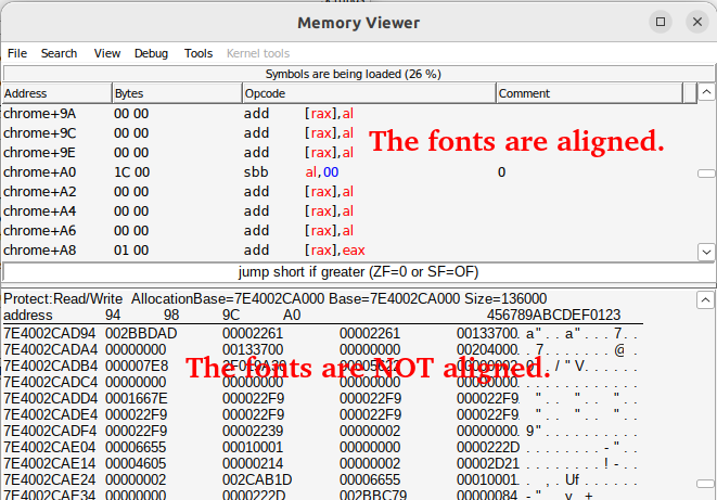 Font alignment optimization · Issue #2511 · cheat-engine/cheat-engine · GitHub
