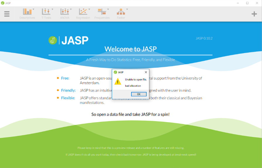 Error Message When Trying To Open Sav File · Issue 463 · Jasp Statsjasp Issues · Github 1412