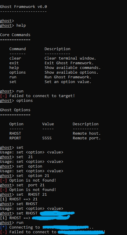 Failed to connect to · Issue #216 · EntySec/Ghost · GitHub