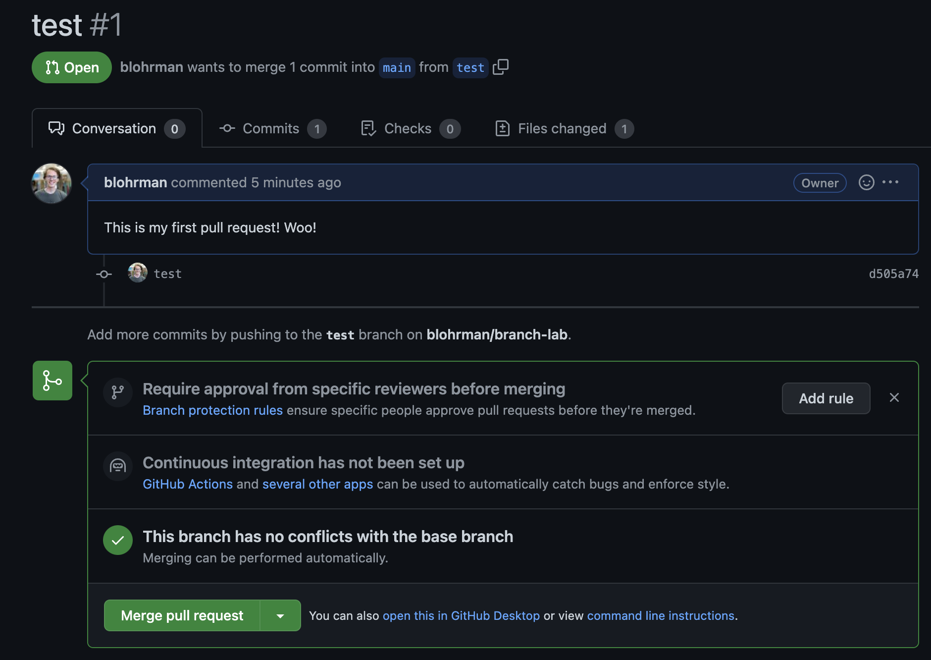 GitHub - raik184h-labs/lab-branching-and-pull-requests: starter code for simple lab for students ...