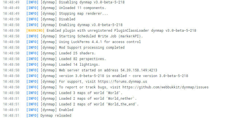 Cannot Conect To Website · Issue 2598 · Webbukkitdynmap · Github 
