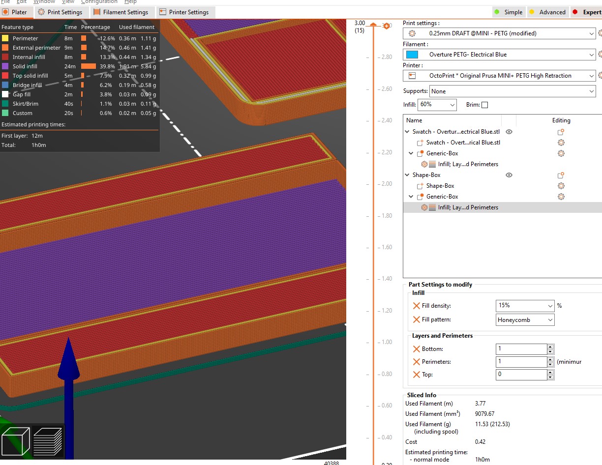 If Top Layers is set to 0, there is no infill; Will not create less ...