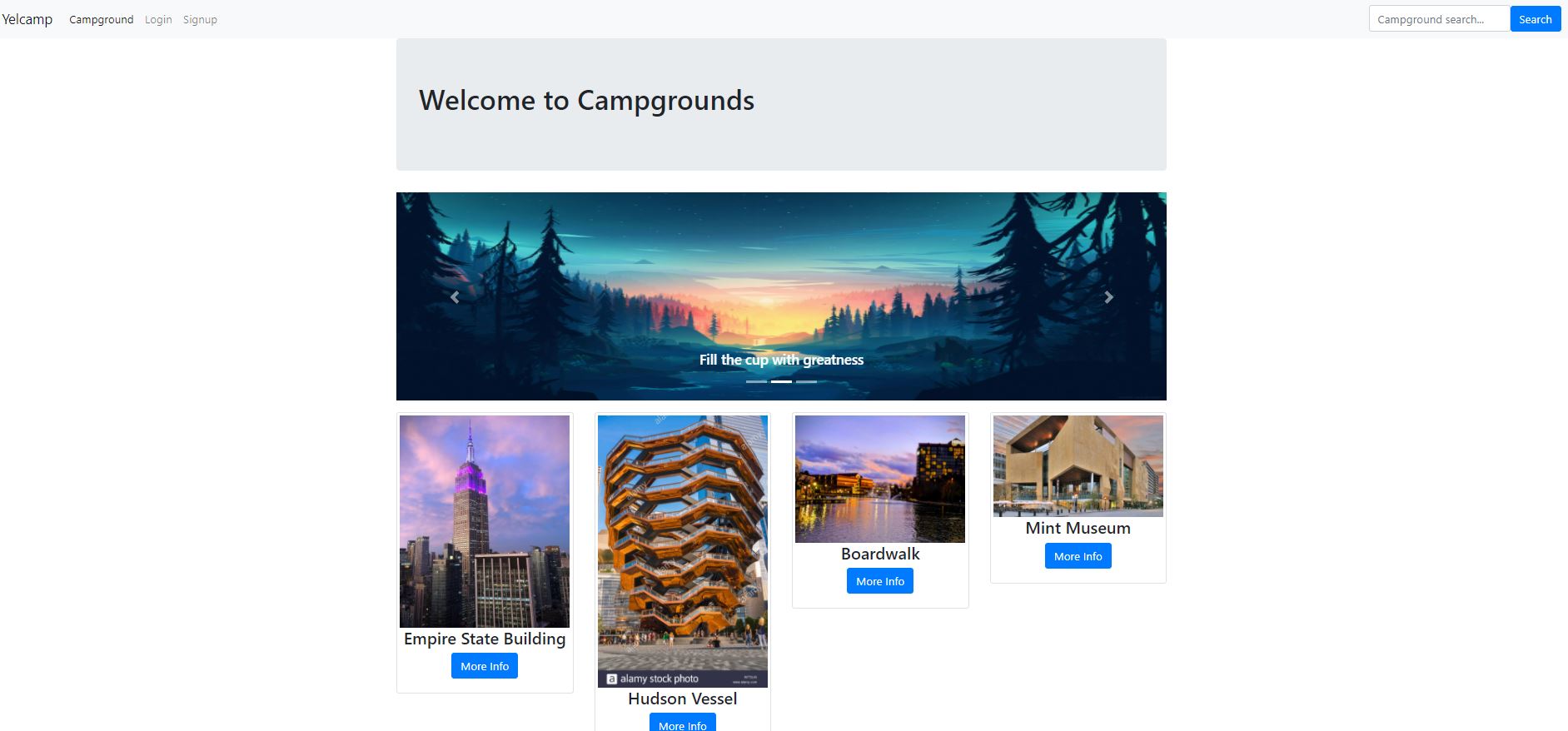 GitHub - sanzder24/YelpCamp: YelpCamp is a mini version of Yelp. This project is developed with ...