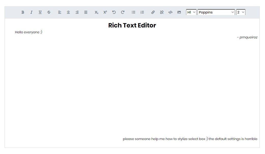 GitHub - pmqueiroz/rich-text-editor