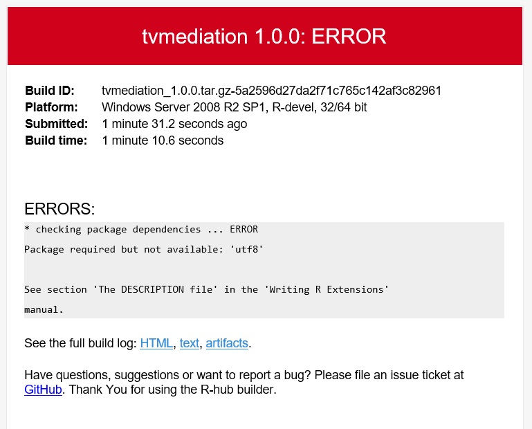 Package dependency ERROR only on Windows Server R-devel · Issue #449 · r-hub/rhub · GitHub