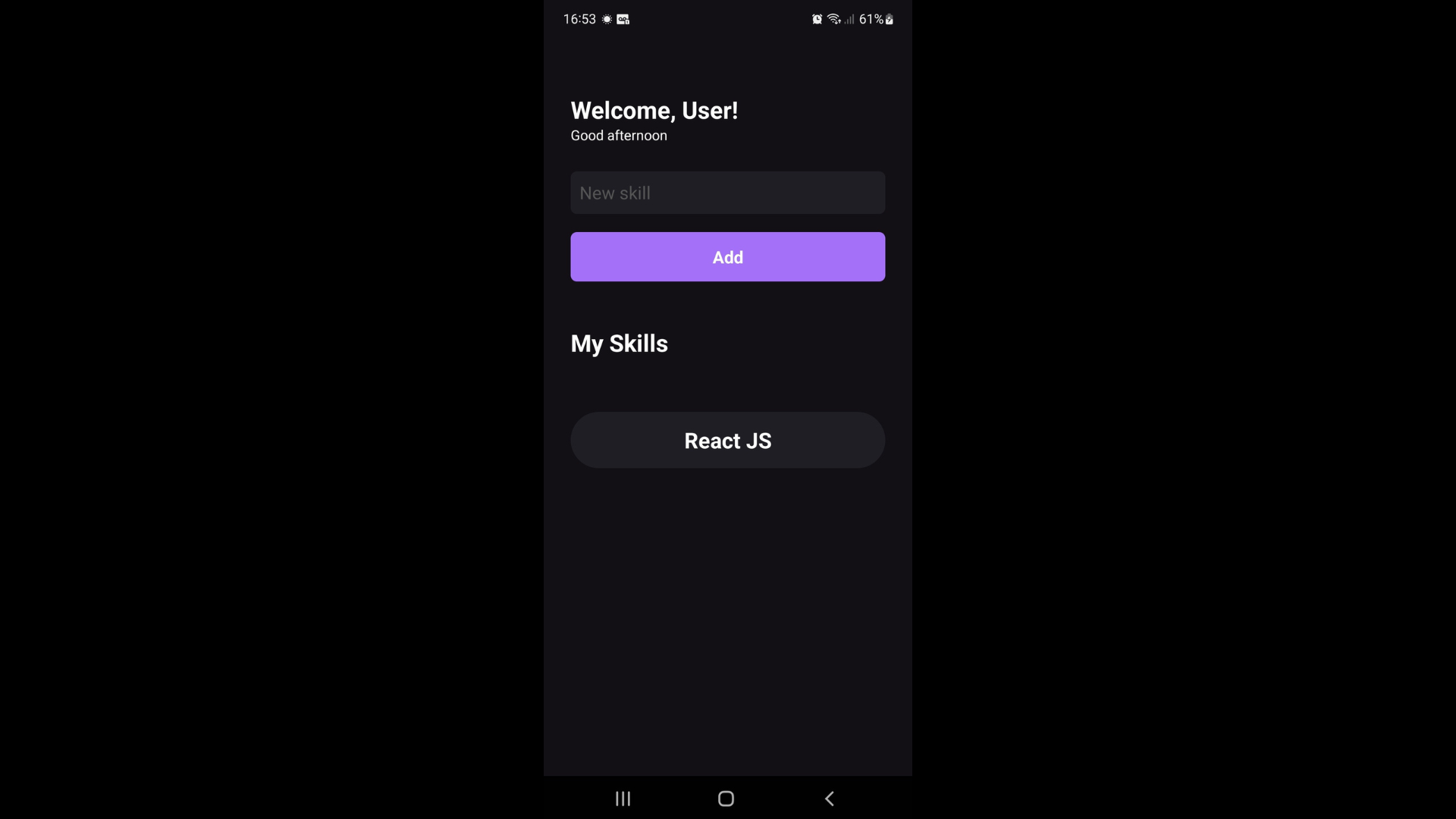 GitHub - Gabrielcsg19/react-native-myskills: Projeto de estudo desenvolvido com o objetivo de ...