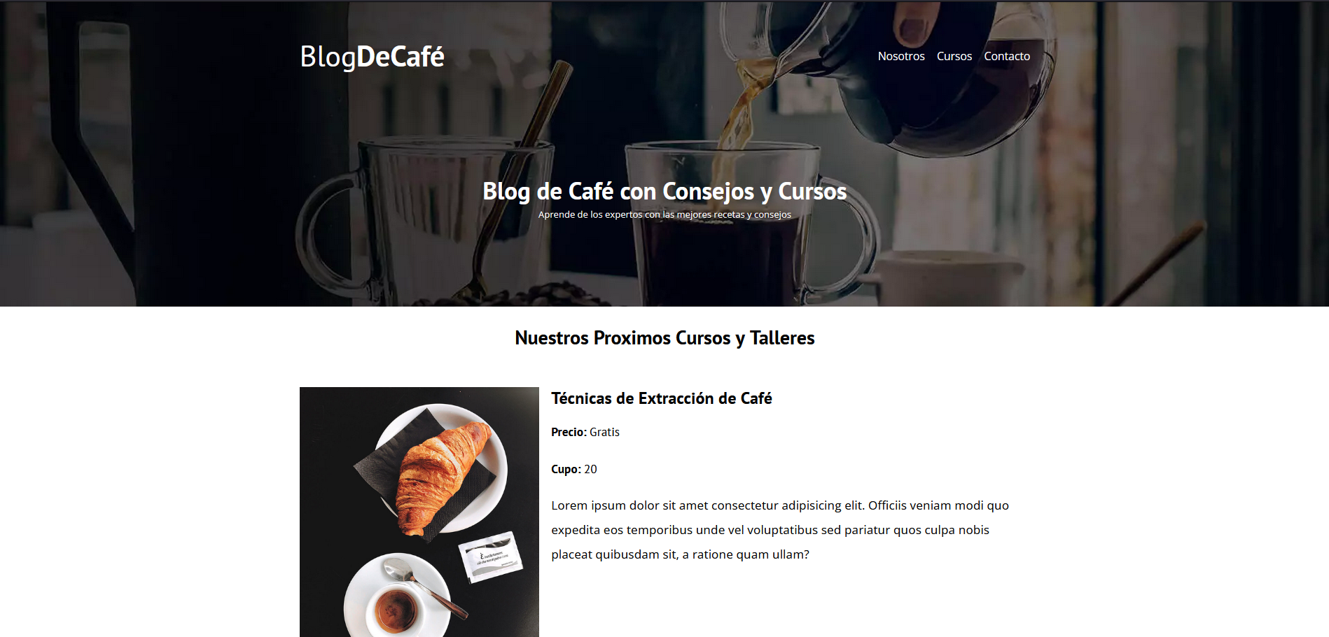 GitHub - MartinsitoBritoDiaz/BlogDeCafe: Web Blog de Café