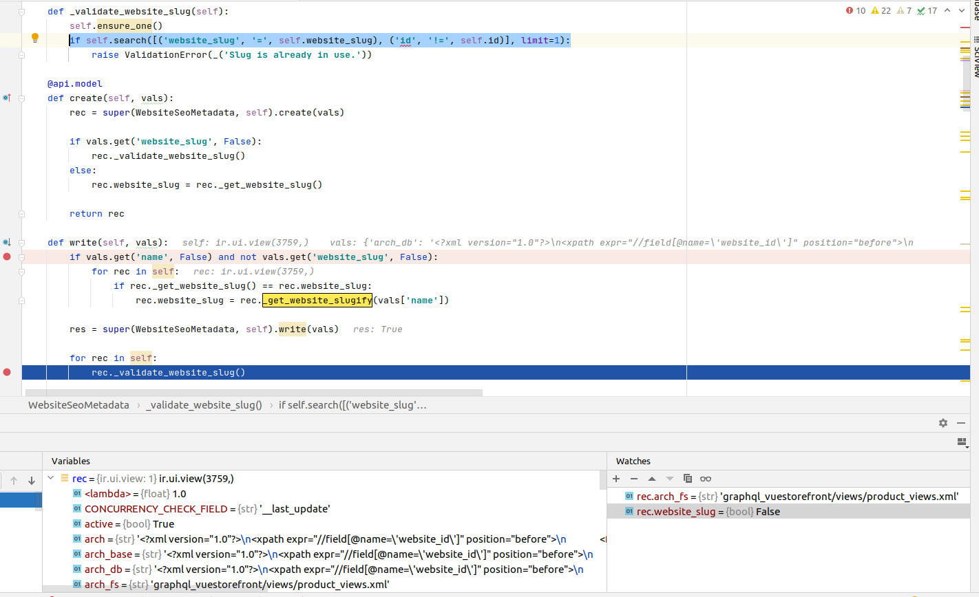 Slug validation error during module installation · Issue #1 · odoogap/vuestorefront · GitHub