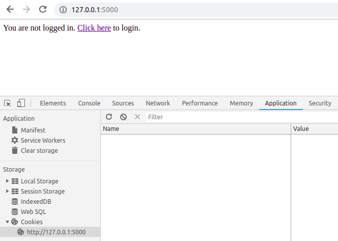 Flask login logout functionalities using cookies · GitHub