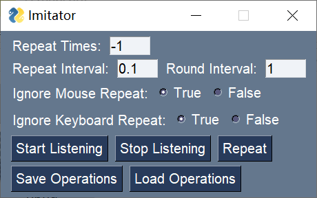 GitHub - Flyforever-Tang/Imitator: Monitor the operation of mouse and keyboard and repeat it ...