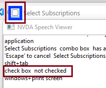 No name property announced for checkbox present beside the "Select ...