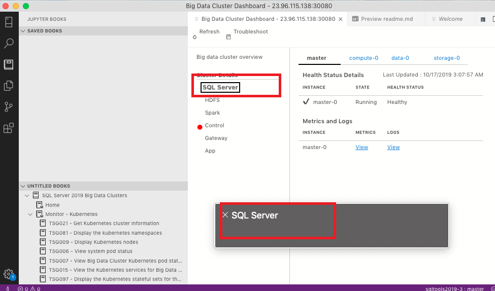 A11y_AzureDataStudio_BigDataClusterOverviewPage_ScreenReader : VoiceOver is not announcing ...