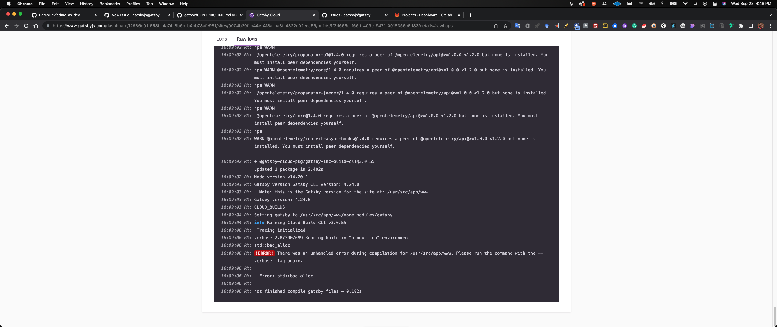 Hello Im Unnbale To Deploy My Site Need Help · Issue 36710 · Gatsbyjs Gatsby · Github