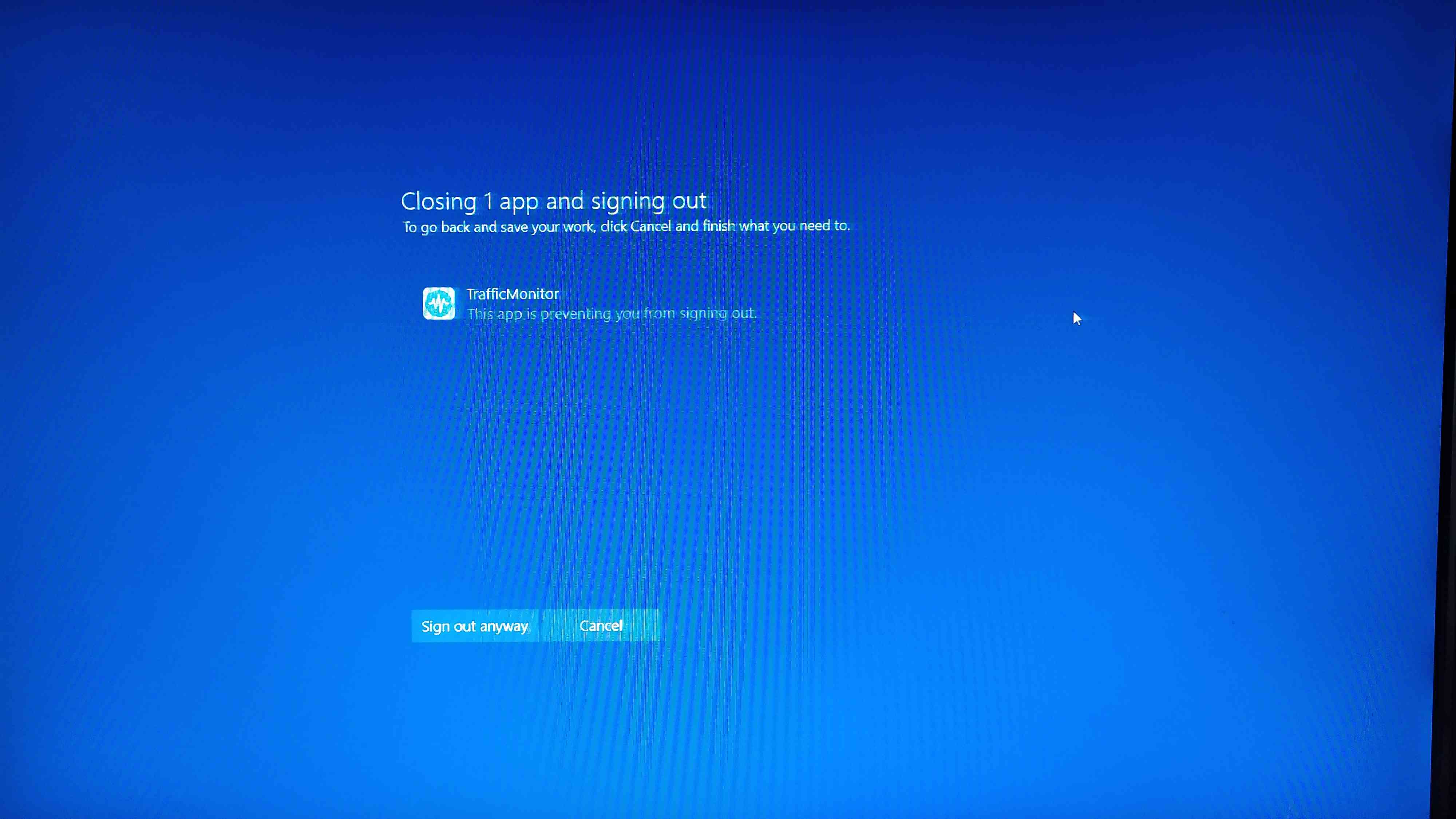 Reboot or signing out is not possible when the Main Window is shown · Issue #1524 · zhongyang219 ...