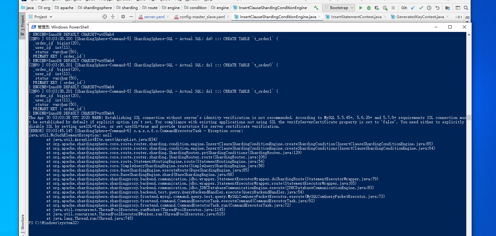 that insert statement error when start sharding proxy by docker · Issue #5392 · apache ...