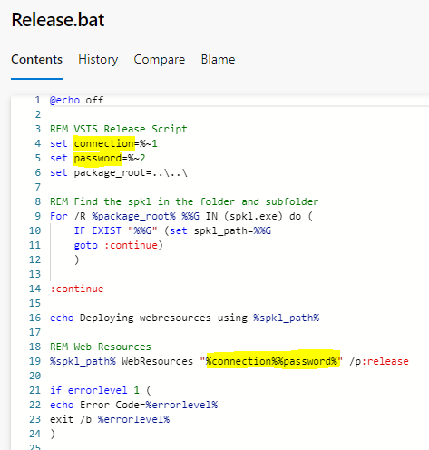 Deploying WebResources using Release.bat in DevOps pipeline failing to connect to CRM · Issue ...