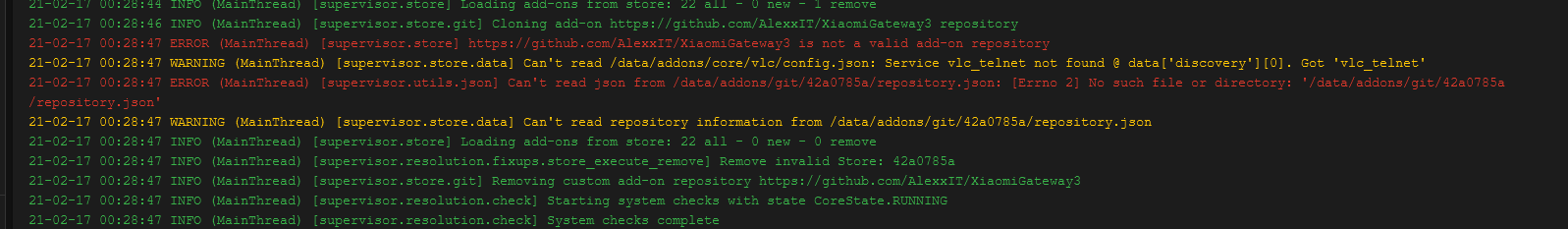 Invalid Add-on repository! · Issue #229 · AlexxIT/XiaomiGateway3 · GitHub