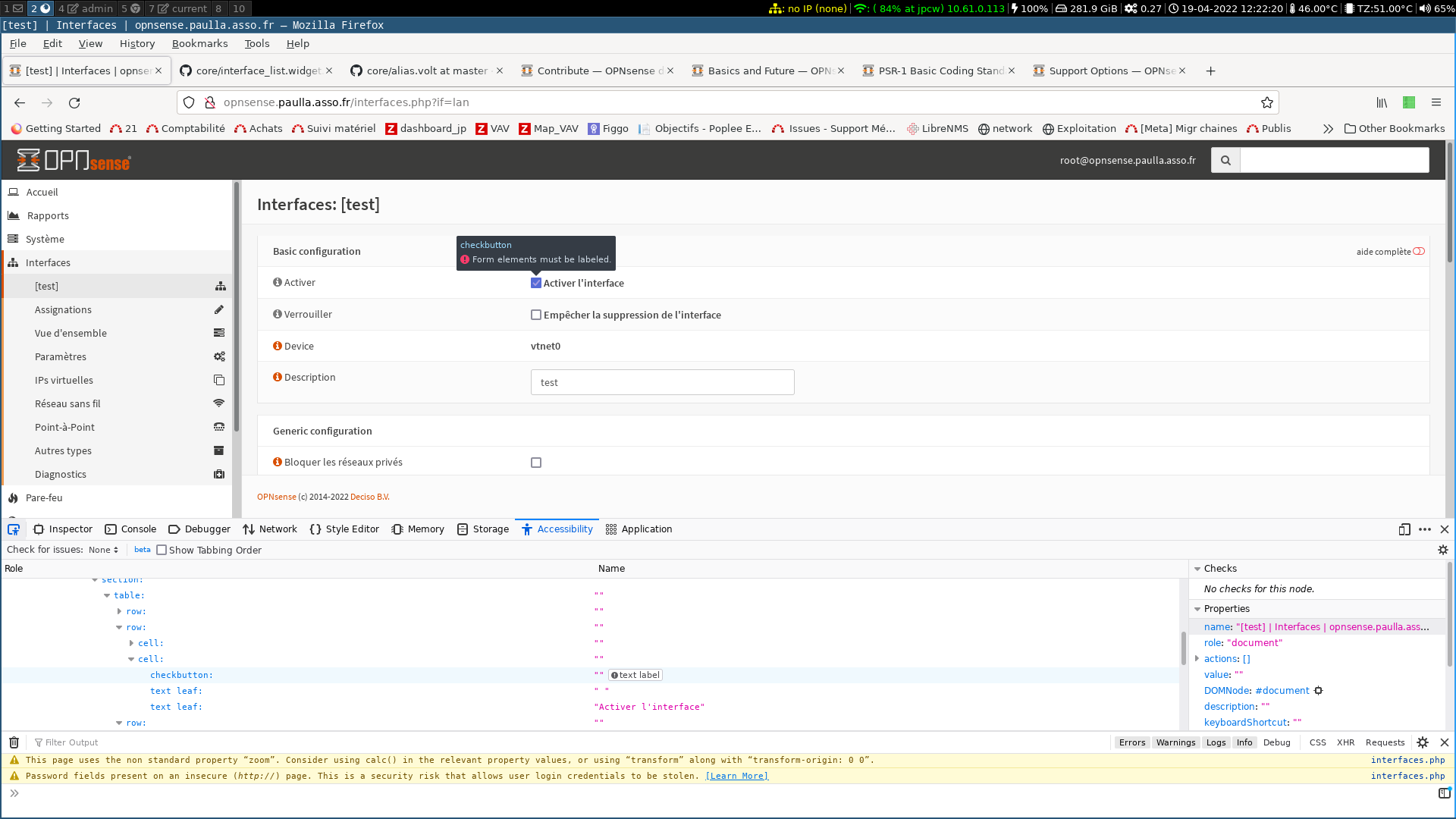 Accessibility improvment · Issue #5721 · opnsense/core · GitHub
