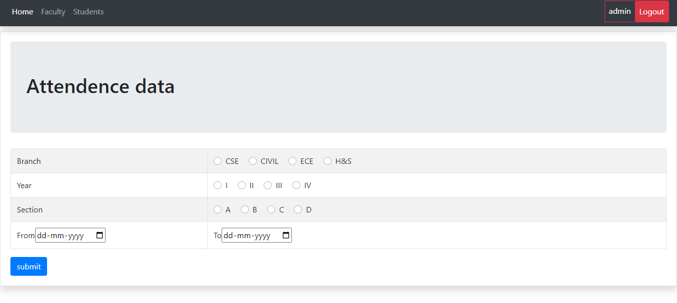 GitHub - sudovinay01/college-attendence-system: A online college ...