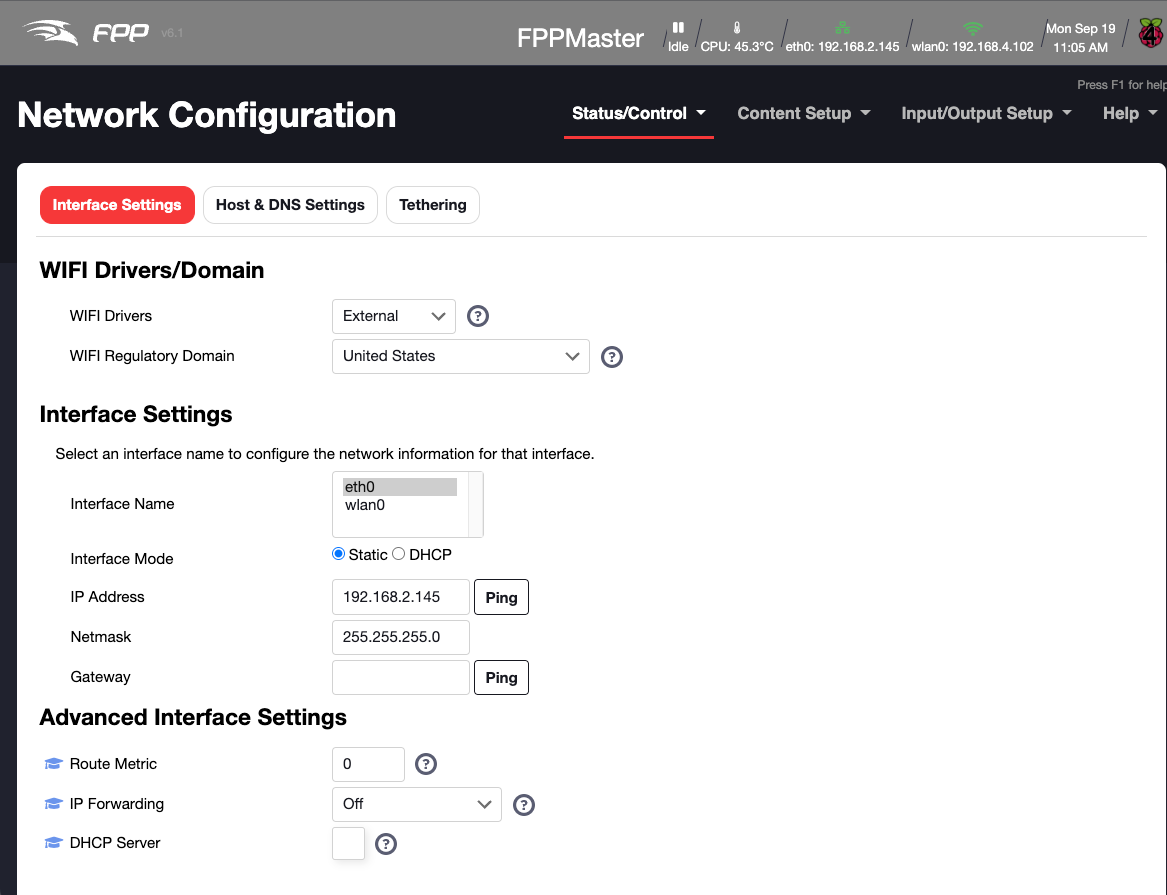 Interface Routing Button Missing · Issue #1361 · FalconChristmas/fpp · GitHub