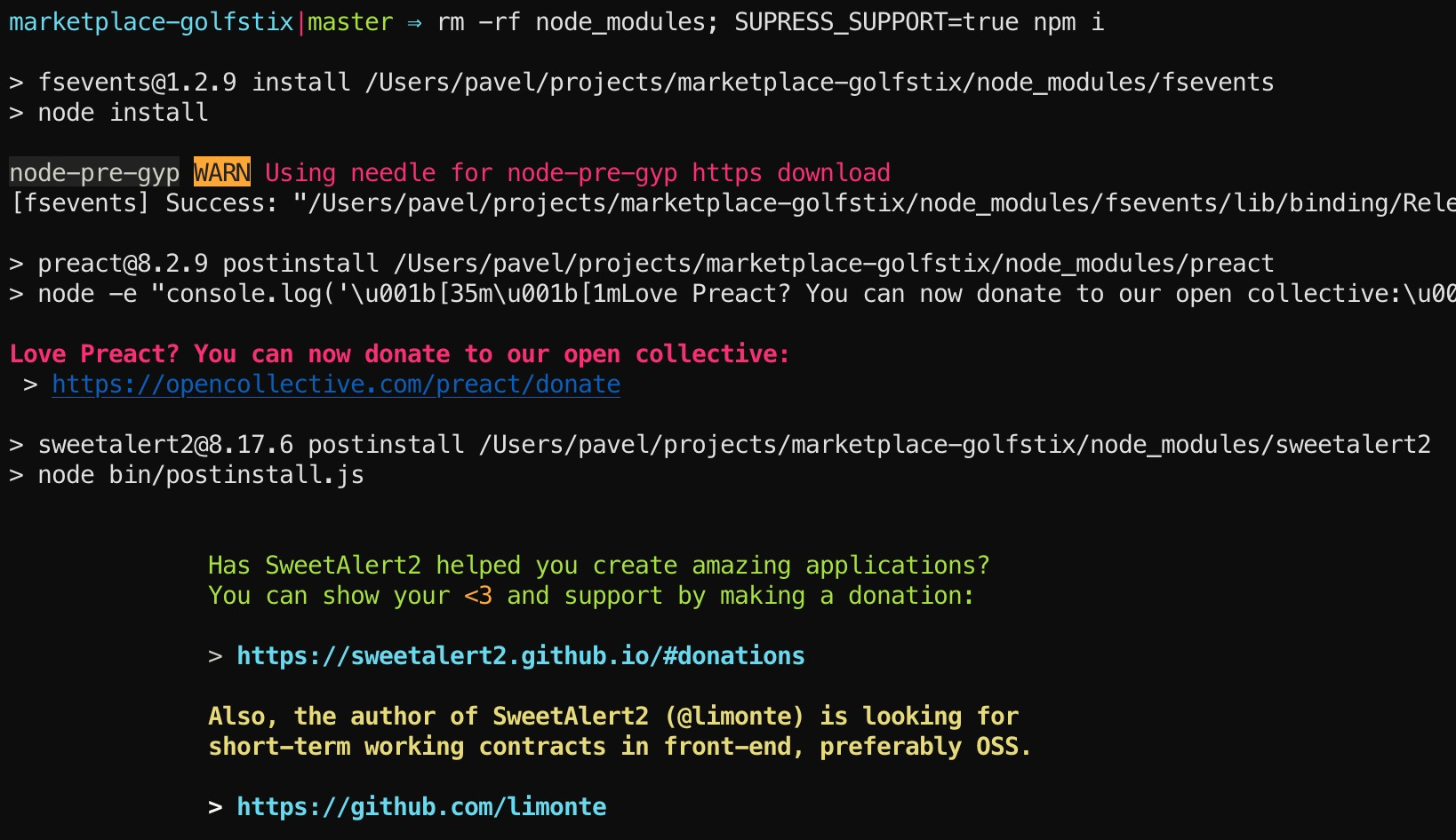 SUPRESS_SUPPORT doesnt work · Issue #1768 · sweetalert2/sweetalert2 · GitHub