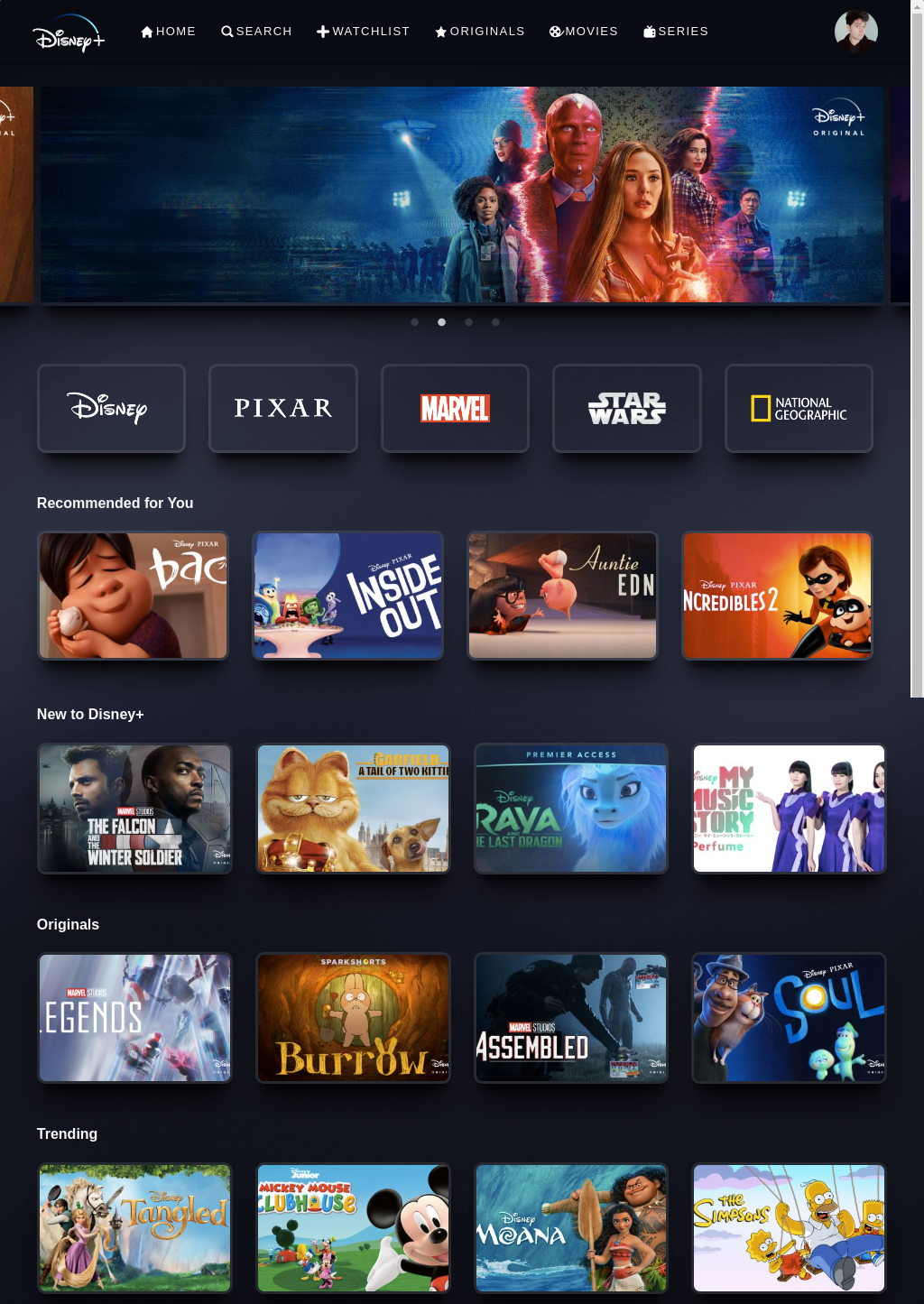 GitHub - David-forero/disney-plus-clone