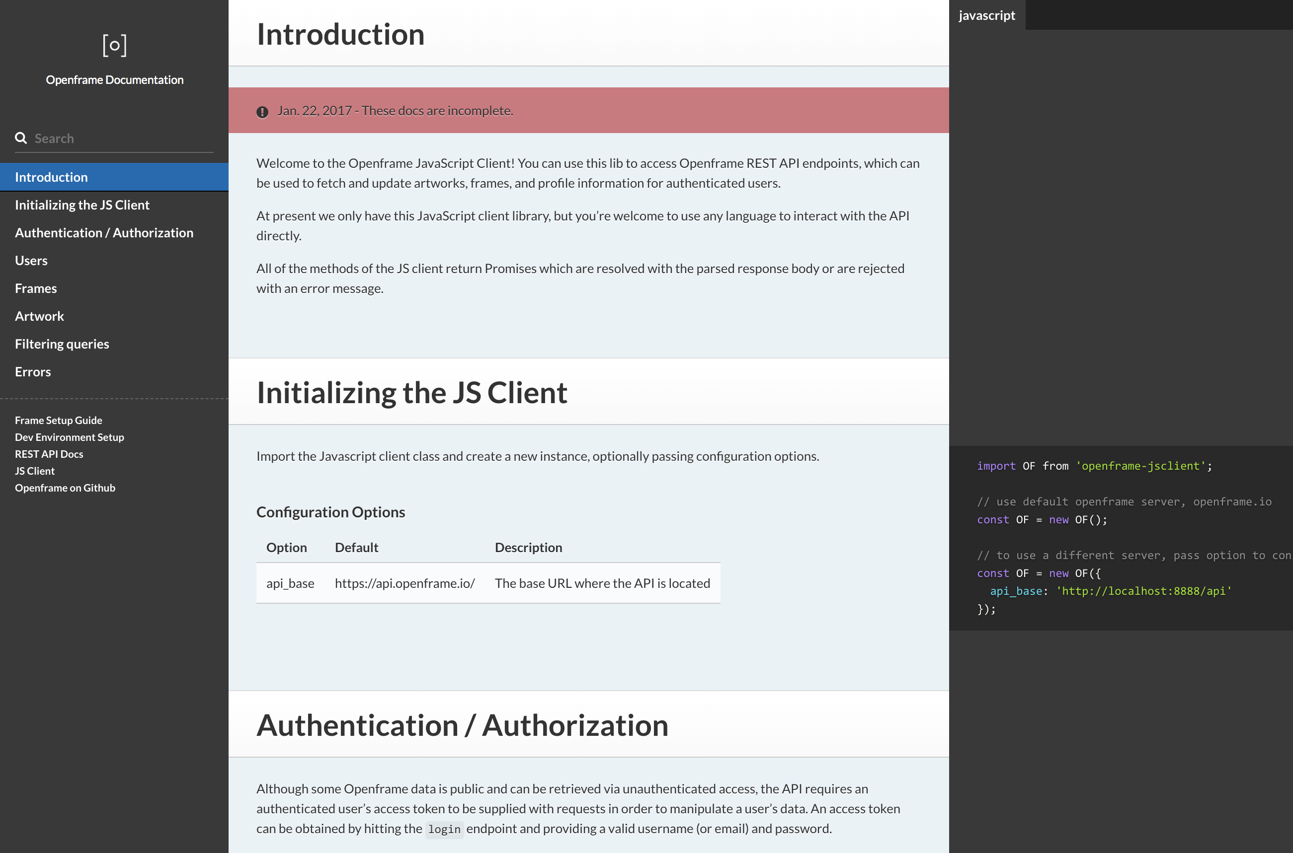 Improve navigation or content structure · Issue #10 · OpenframeProject/Openframe-Docs · GitHub