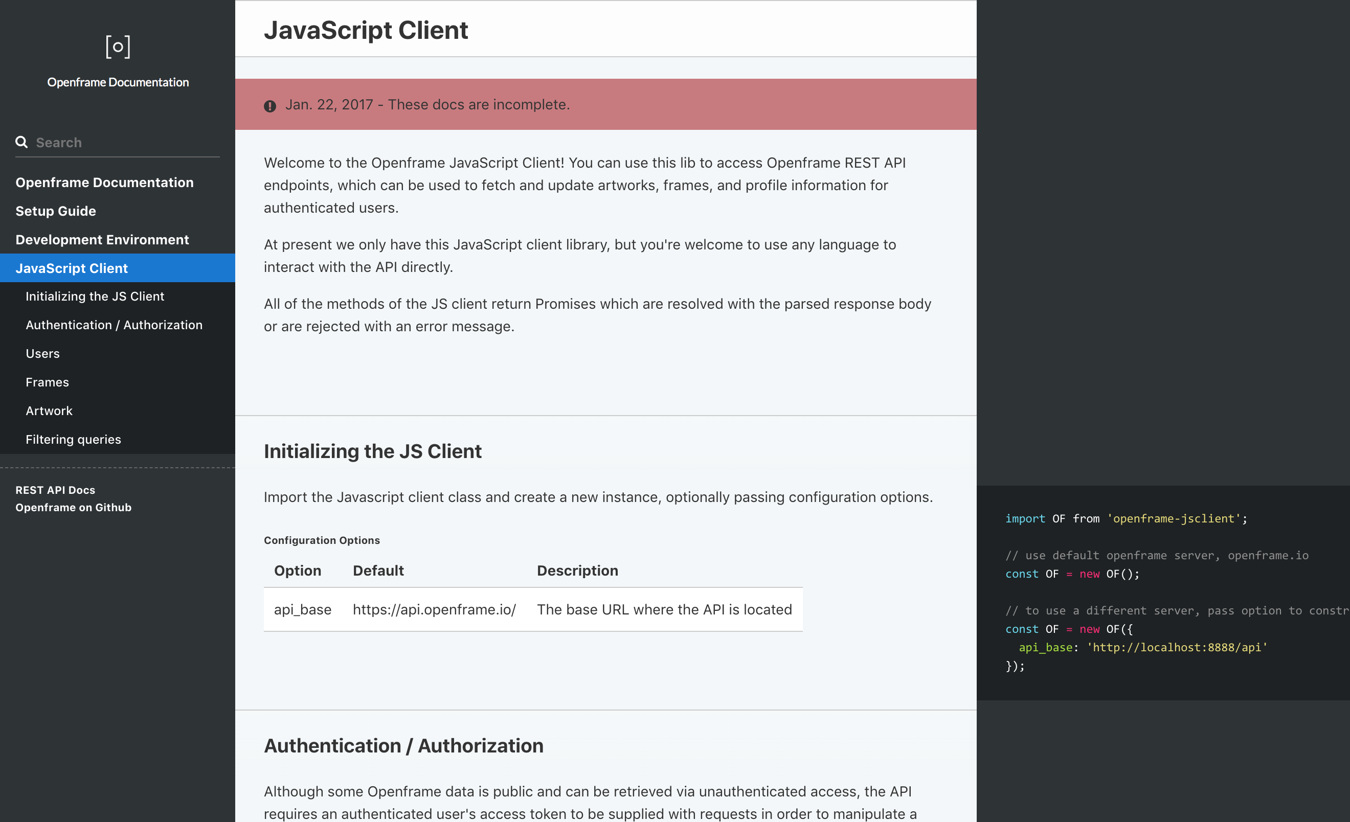 Improve navigation or content structure · Issue #10 · OpenframeProject/Openframe-Docs · GitHub