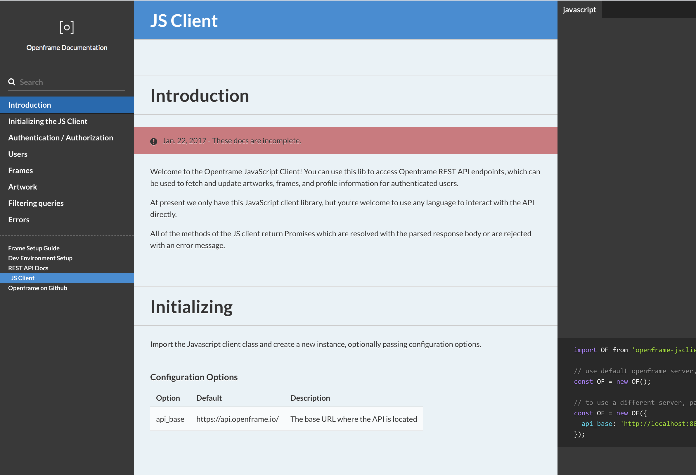 Improve navigation or content structure · Issue #10 · OpenframeProject/Openframe-Docs · GitHub