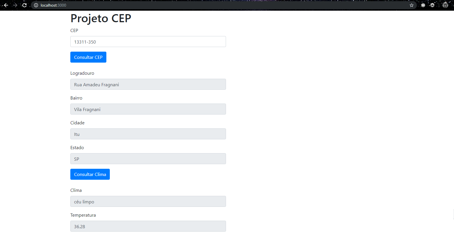GitHub - SidneyJunior26/CEP-Clima-NodeJs: Página web desenvolvida de HTML e Node.Js. Nele você ...