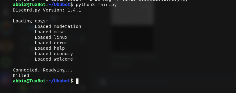 on_ready() never called (Killed) · Issue #5824 · Rapptz/discord.py · GitHub