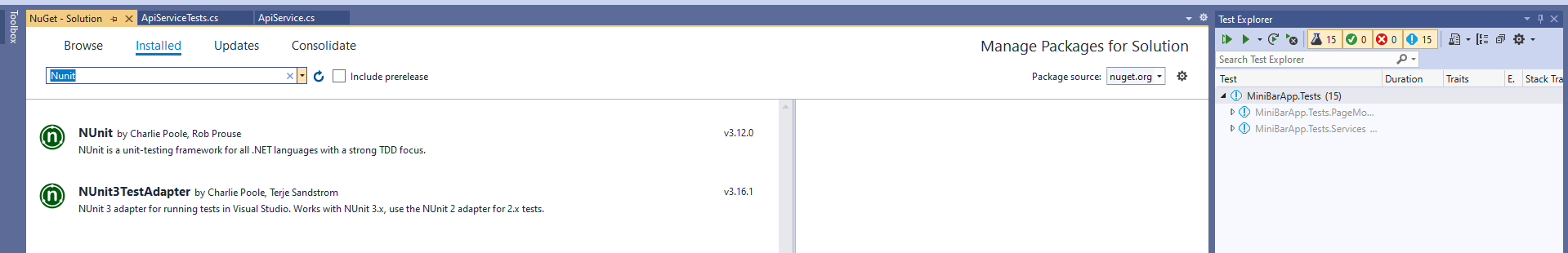 No Test Matches The Given Testcase Filter `fullyqualifiedname ` Latest Xf And Mocks