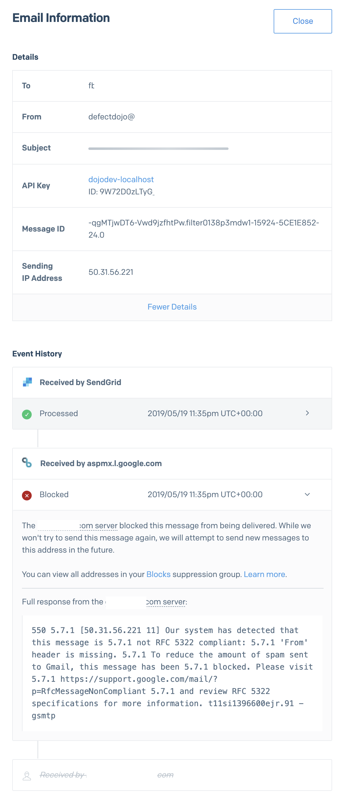 Email not RFC 5322 compliant causes email to not be delivered · Issue #1148 · DefectDojo/django ...