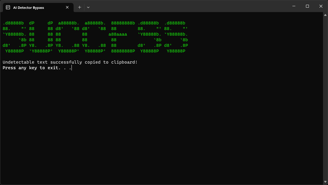 GitHub - MazeCow/AI-Detector-Bypass-2.0: Use responsibly ( ͡° ͜ʖ ͡°)