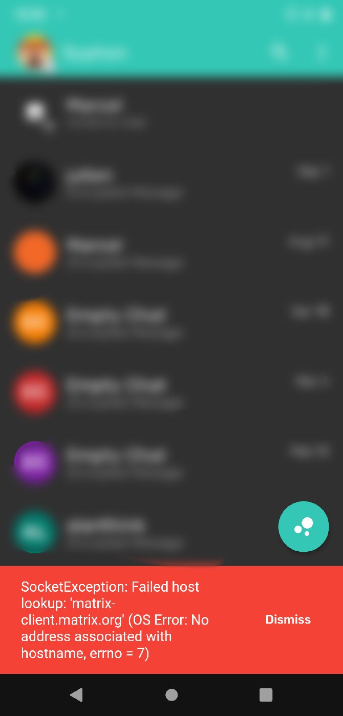 Custom exception message if no internet is available · Issue #372 · syphon-org/syphon · GitHub