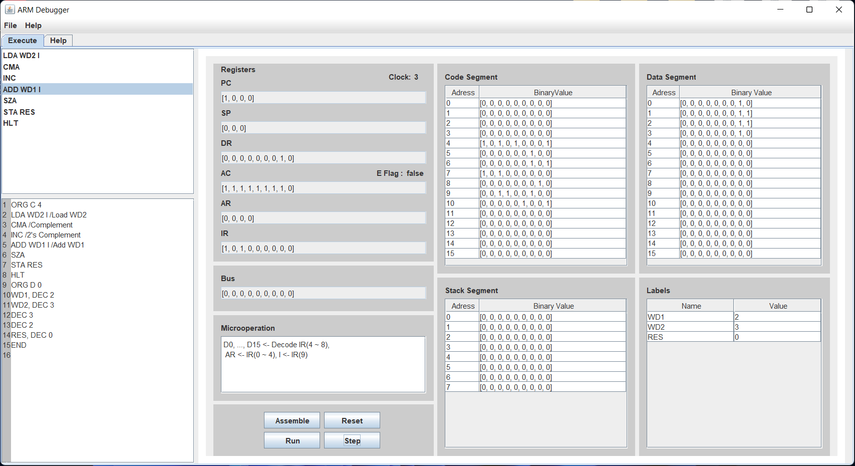 GitHub - omerfarukkykc/AsmEmulator
