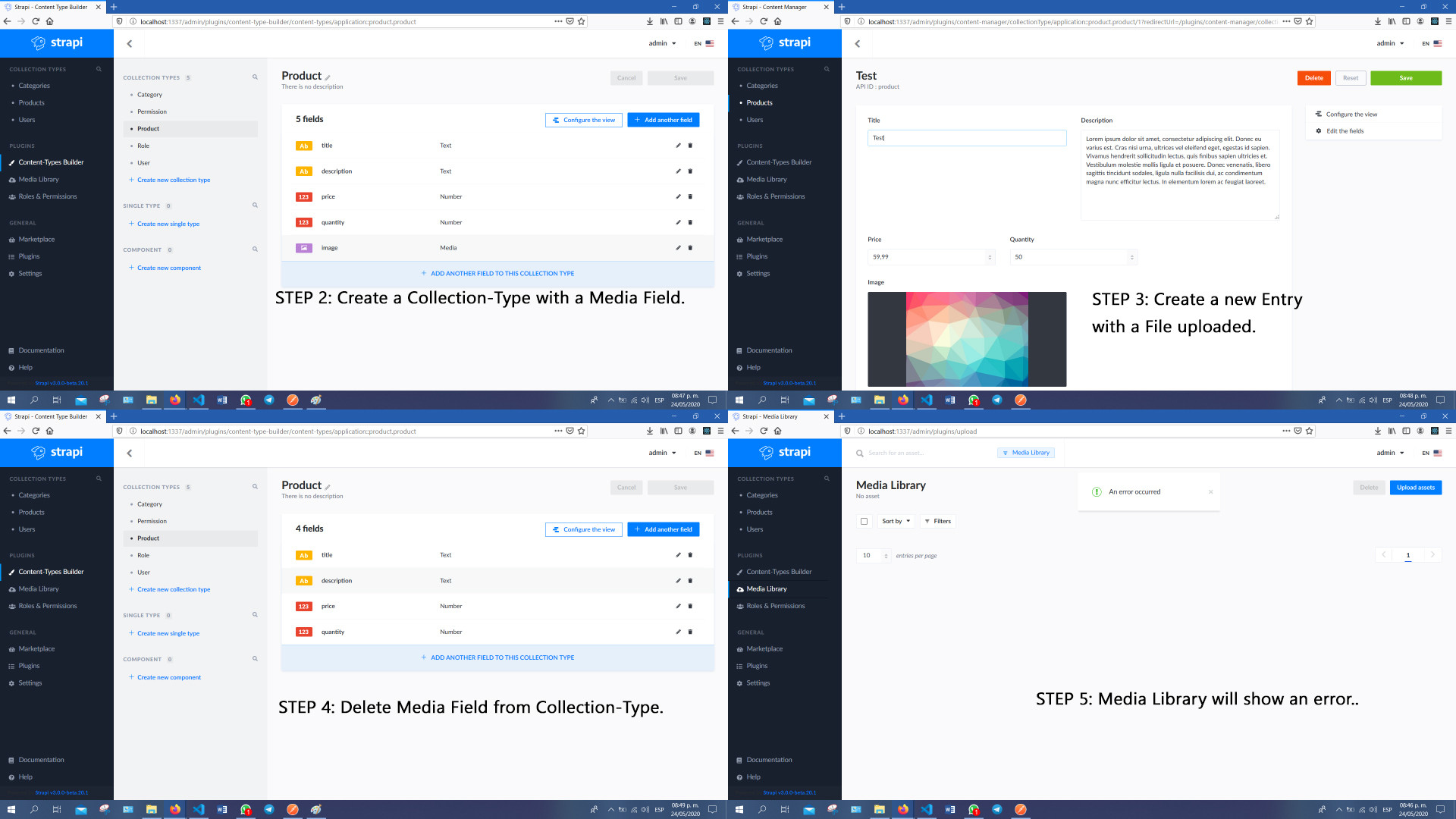 Break Media Lib when deleting a Media field from an Content Type · Issue #6347 · strapi/strapi ...