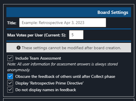 When creating new retrospective hub, checkbox do not have a visual effect · Issue #526 ...