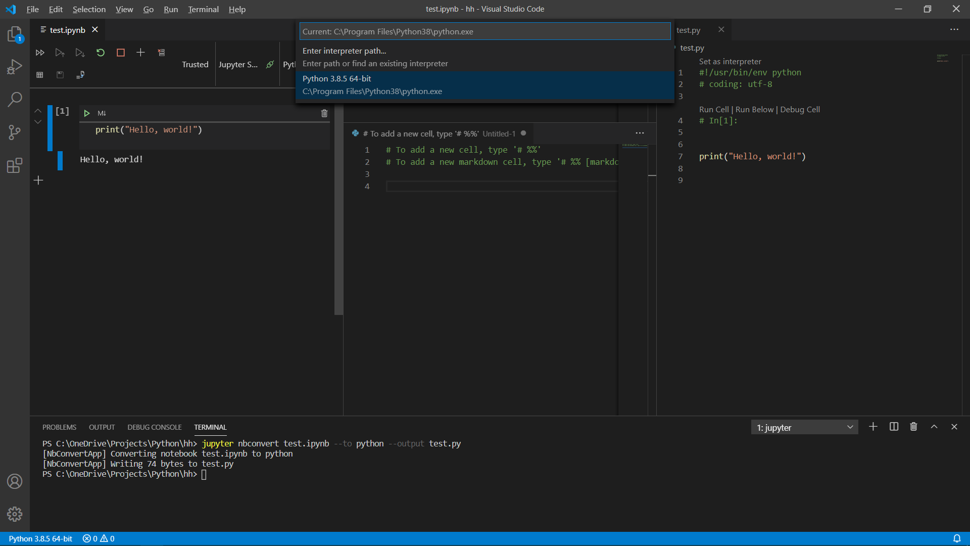 Cannot export jupyter notebook to .py · Issue #1680 · microsoft/vscode ...