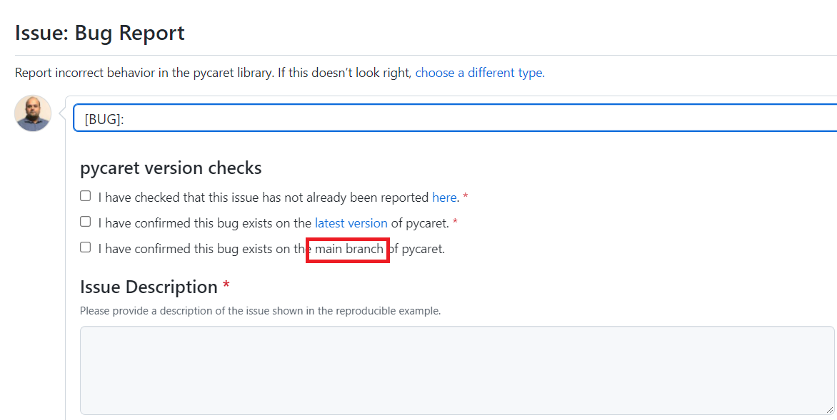 [BUG]: Possible bug in bug report · Issue #2475 · pycaret/pycaret · GitHub