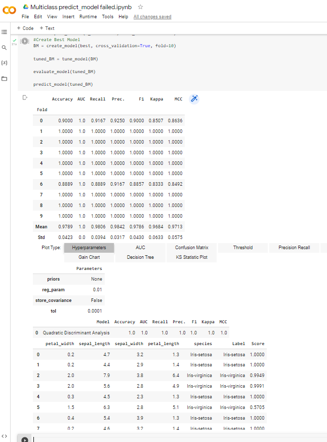 [BUG]: Predict model index out of bound for multi class · Issue #2494 · pycaret/pycaret · GitHub