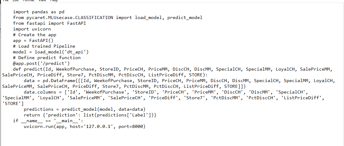 [bug] Create Api Function Is Not Creating File Correctly · Issue 2883 · Pycaret Pycaret · Github