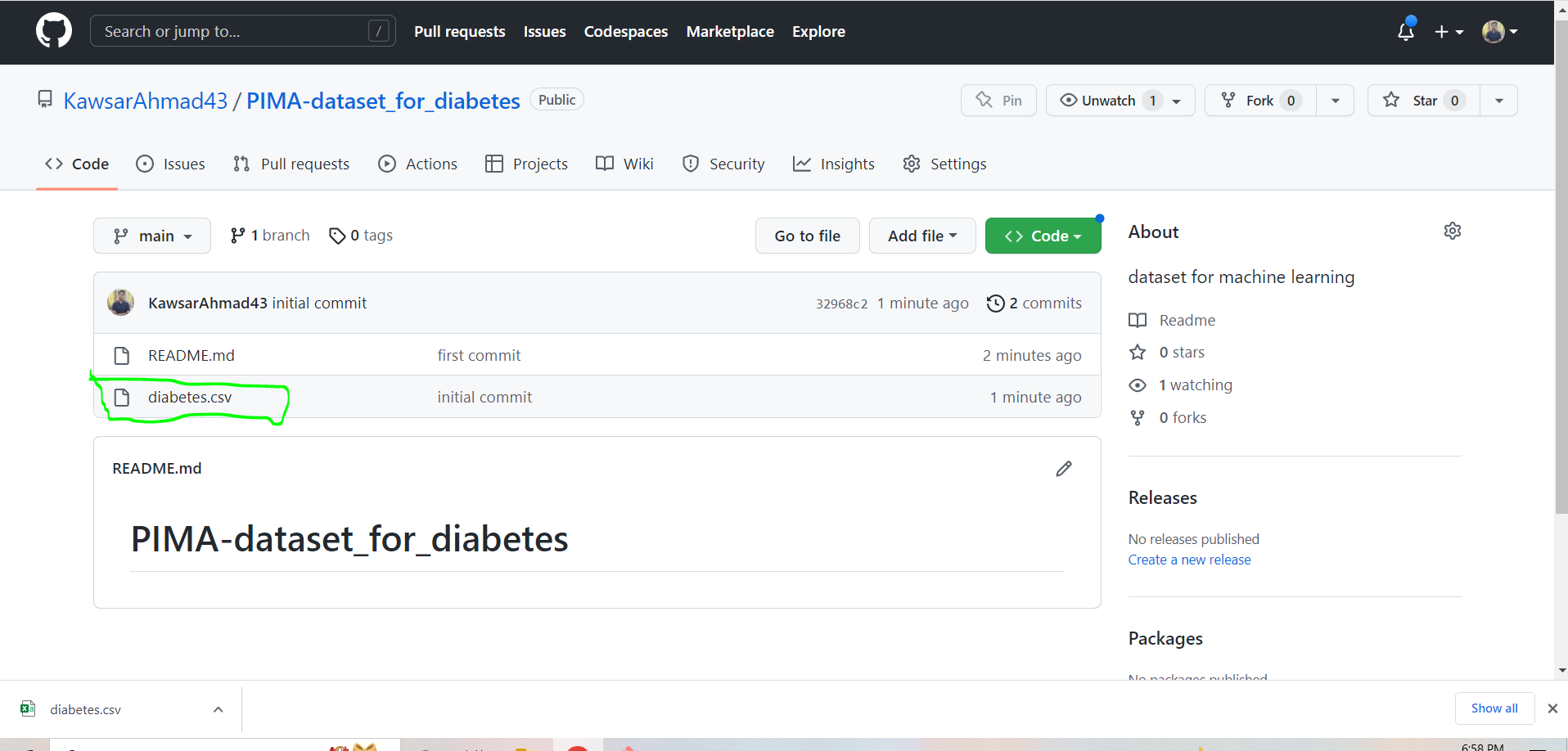 GitHub - KawsarAhmad43/PIMA-dataset_for_diabetes: dataset for machine ...