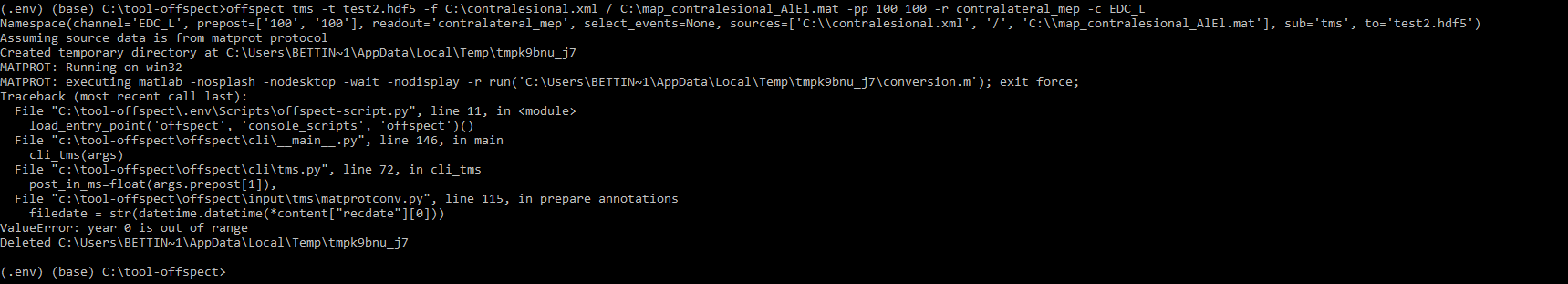 Error when converting Matlab TMS-Map data to Cachefile · Issue #14 · neuromti/tool-offspect · GitHub