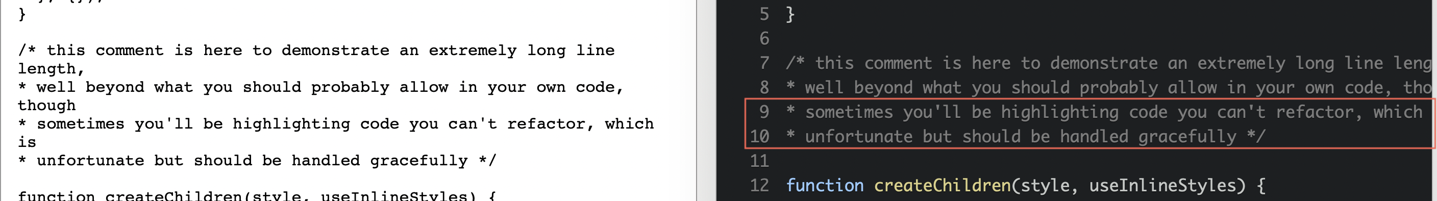 Some languages are not properly aligned when using `showLineNumbers ... Some languages are not properly aligned when using `showLineNumbers ...