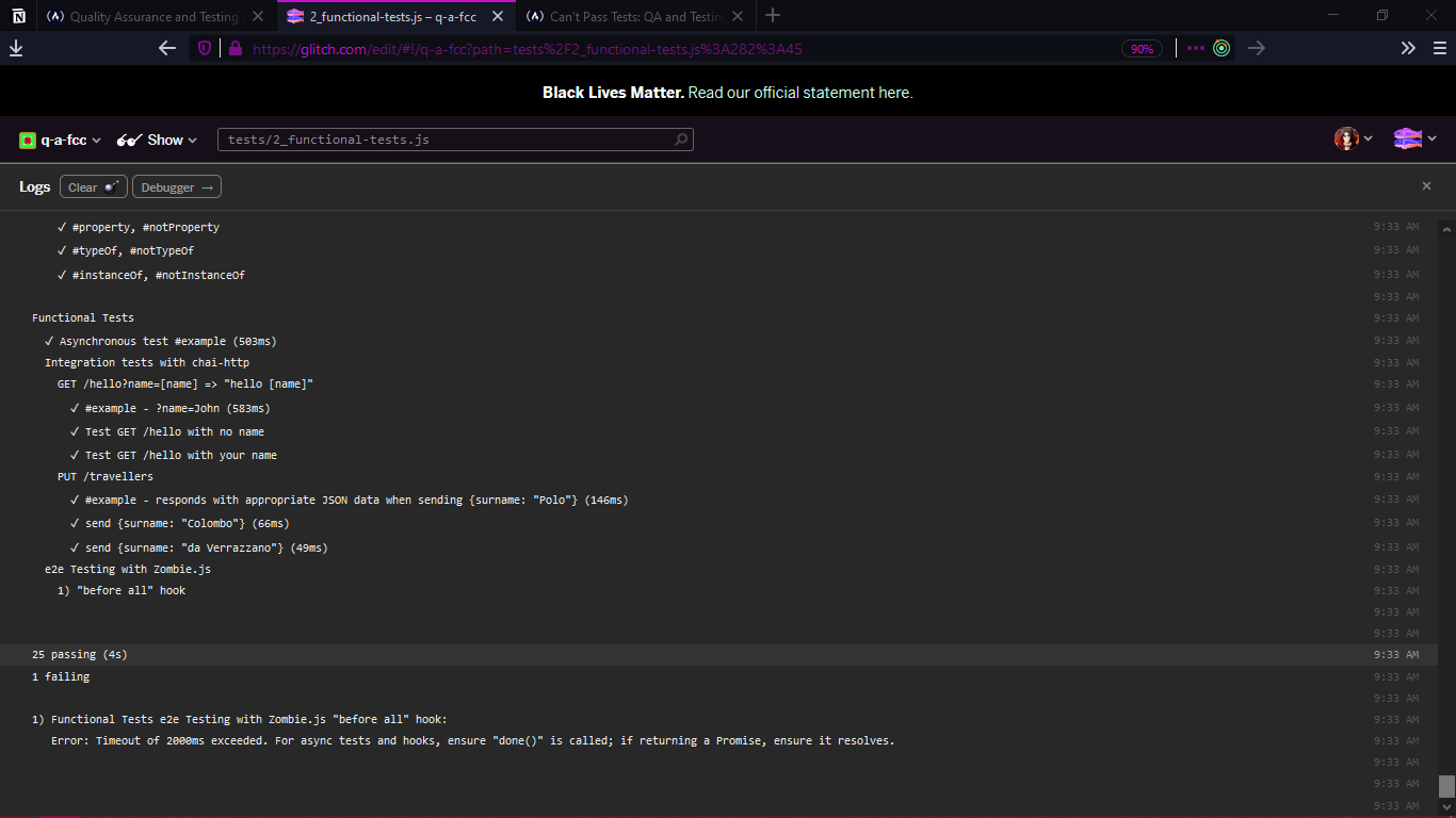 QA challenges · Issue #39331 · freeCodeCamp/freeCodeCamp · GitHub
