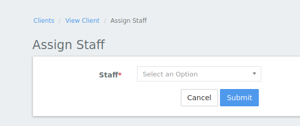 Clients: assign staff · Issue #1066 · openMF/web-app · GitHub
