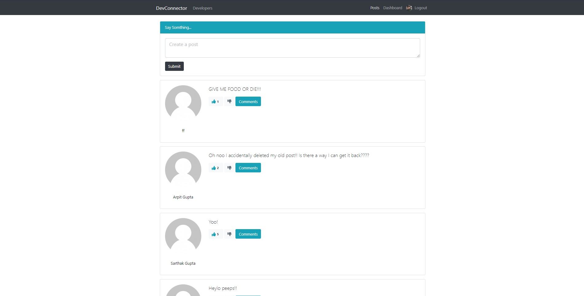 GitHub - anm0l555/dev-social-net