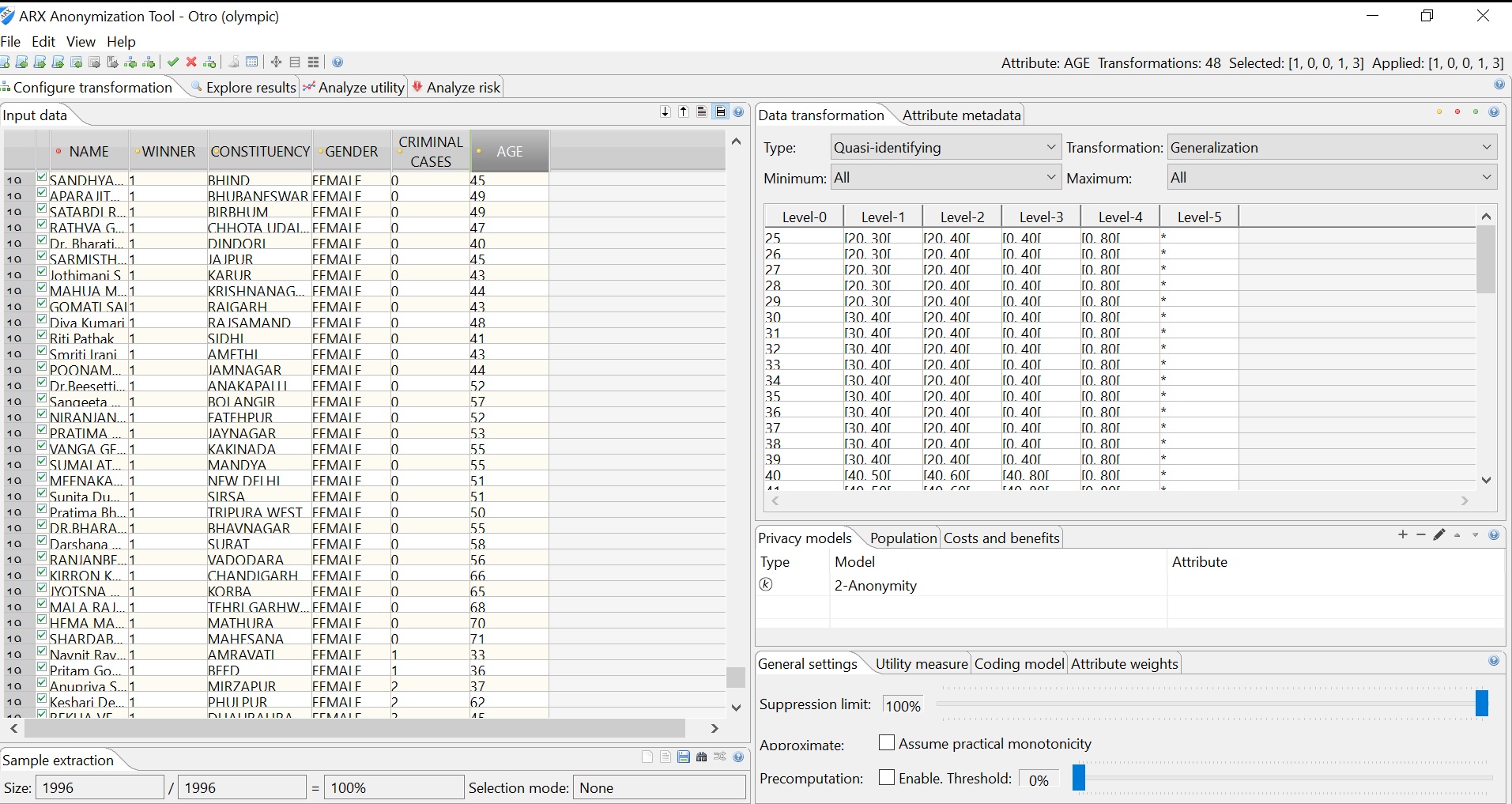 SW issue · Issue #308 · arx-deidentifier/arx · GitHub