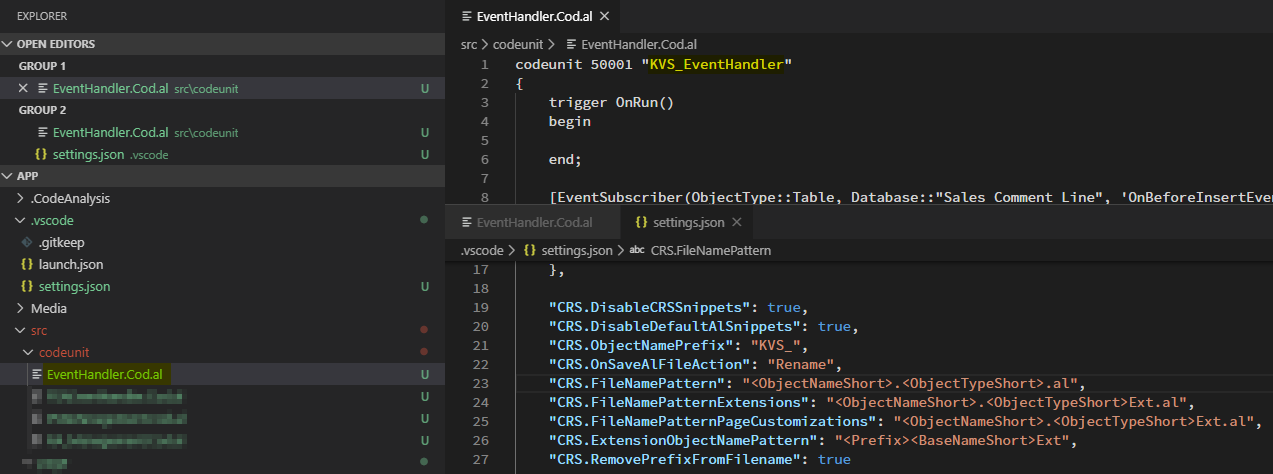 No Difference in FileNamePattern · Issue #147 · waldo1001/crs-al-language-extension · GitHub